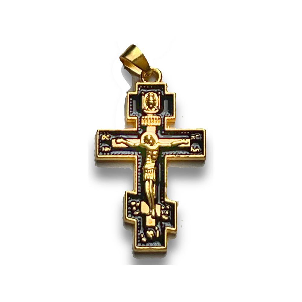 Orthodox Crosses with Color Enamel (6 Styles) — Orthodox Depot