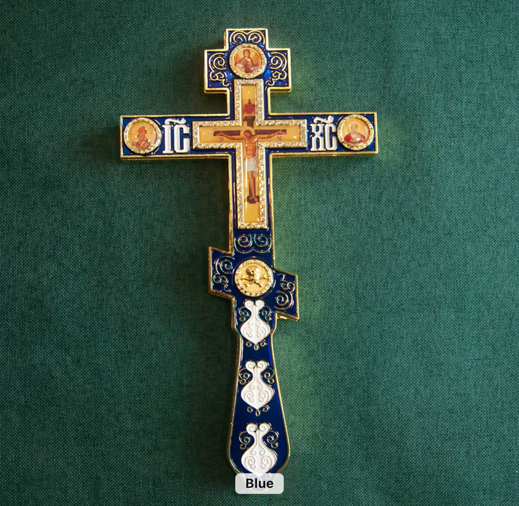 Orthodox Hand Cross with Stand (4 Colors) — Orthodox Depot