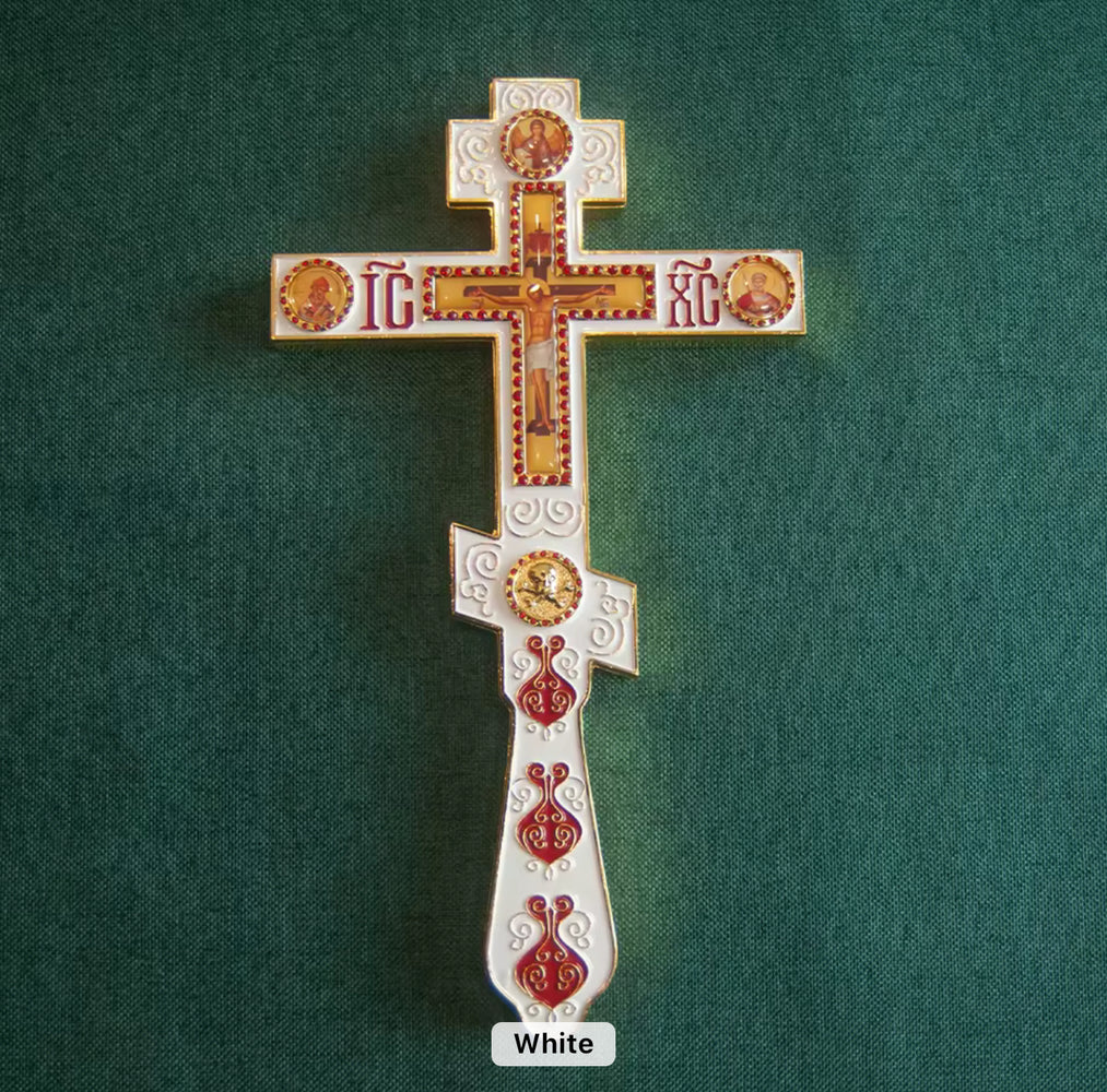 Orthodox Hand Cross with Stand (4 Colors) — Orthodox Depot