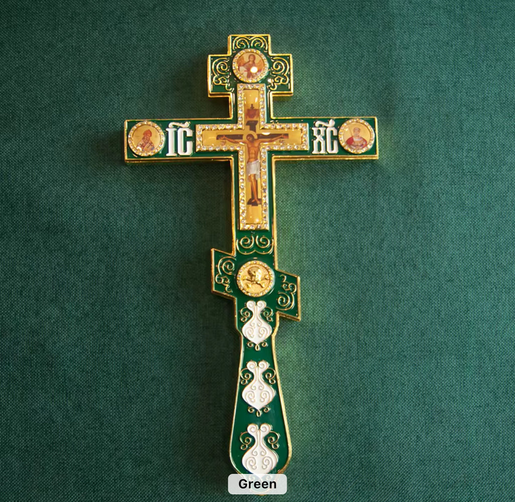 Orthodox Hand Cross with Stand (4 Colors) — Orthodox Depot