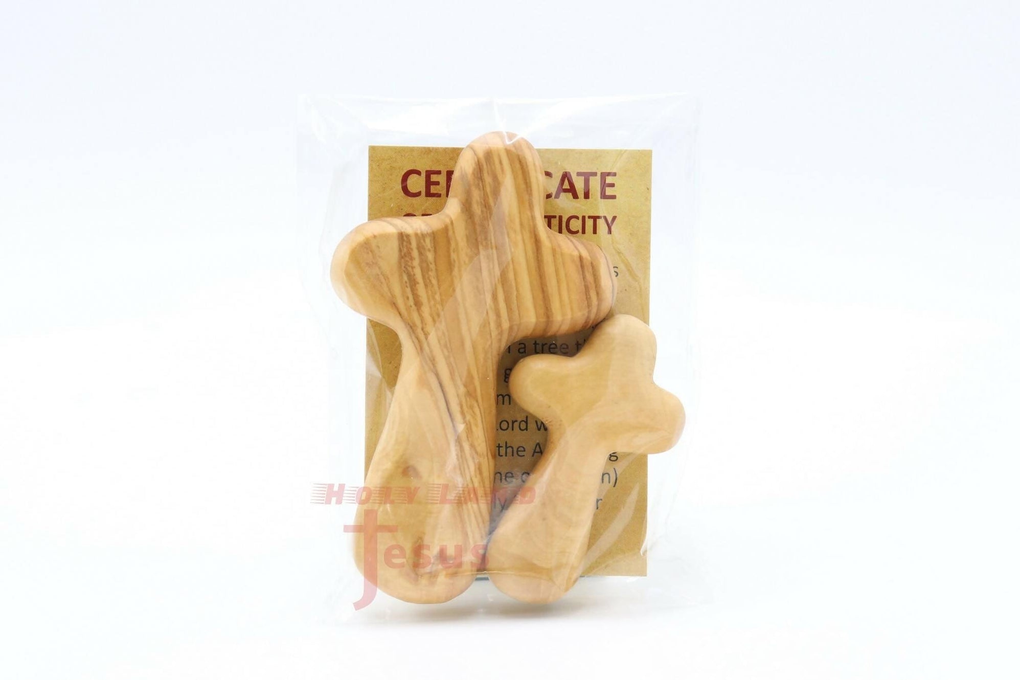Olive Wood Hand Cross Set | Holy Land Jerusalem Gift — Orthodox Depot