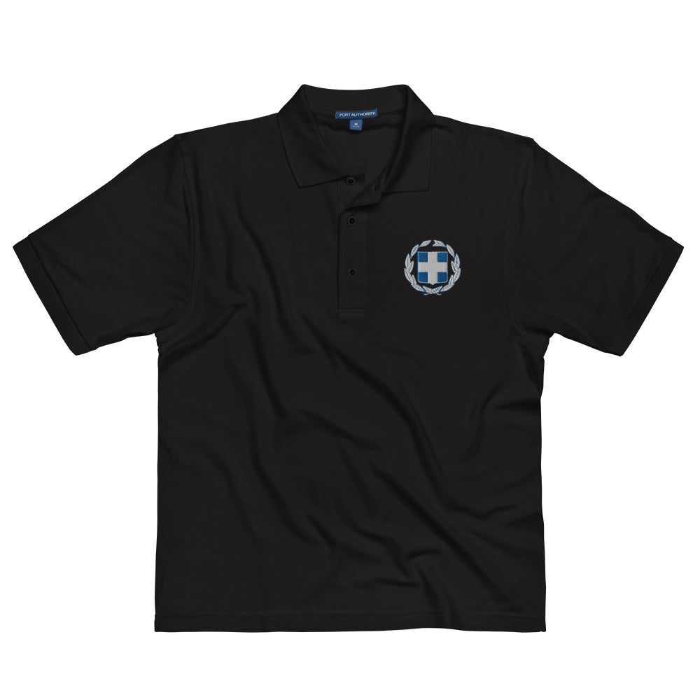 Premium Embroidered Greek Cross Polo Shirt | Orthodox Depot