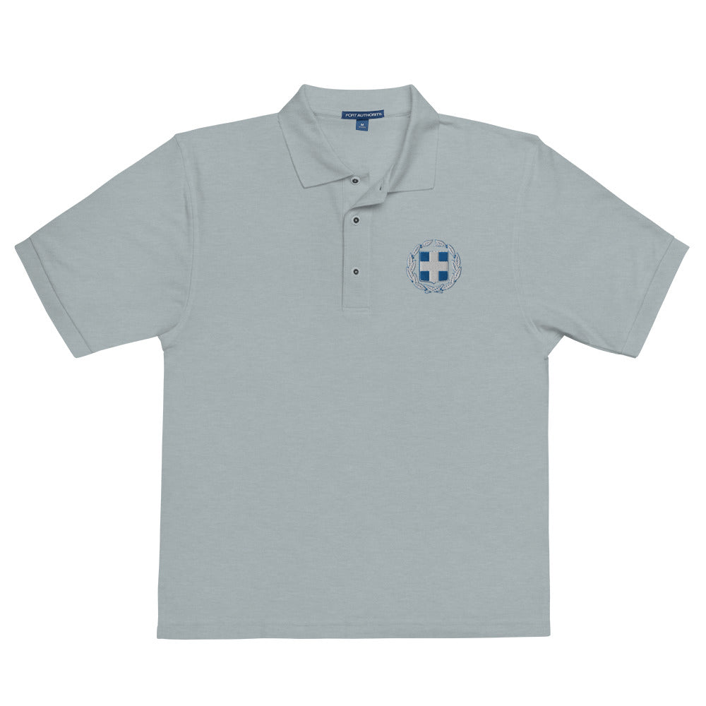 Premium Embroidered Greek Cross Polo Shirt | Orthodox Depot