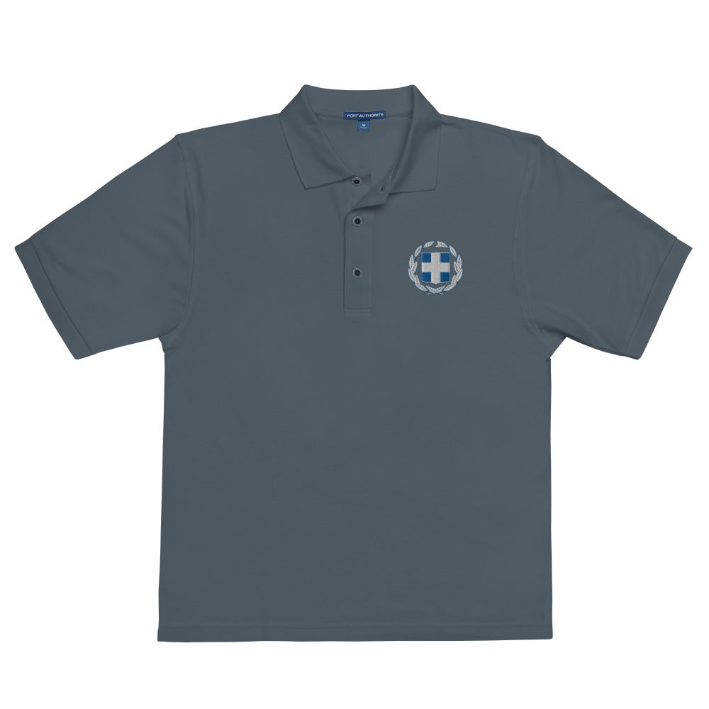 Premium Embroidered Greek Cross Polo Shirt | Orthodox Depot