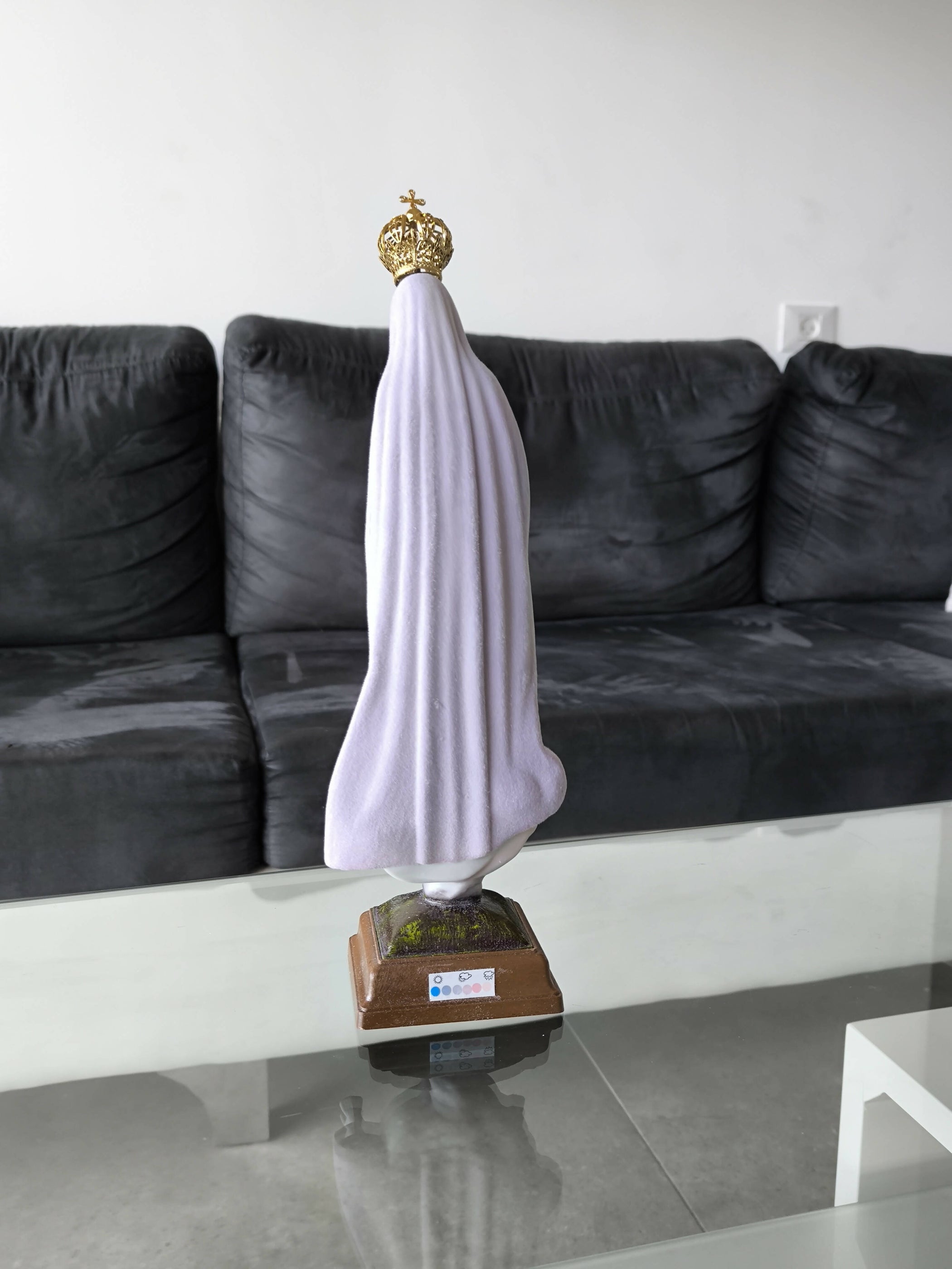 Our Lady of Fatima 13.77" Change Color Statue Mary Virgin made in Fati ...