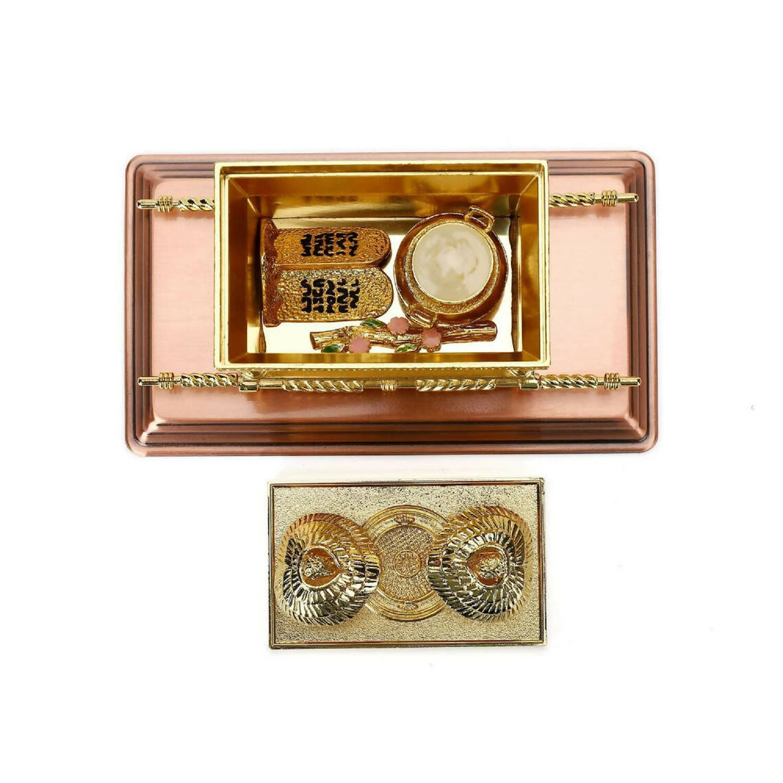 Ark Of the Covenant Israel Plated Gold Jerusalem Statue Figurine Judai ...