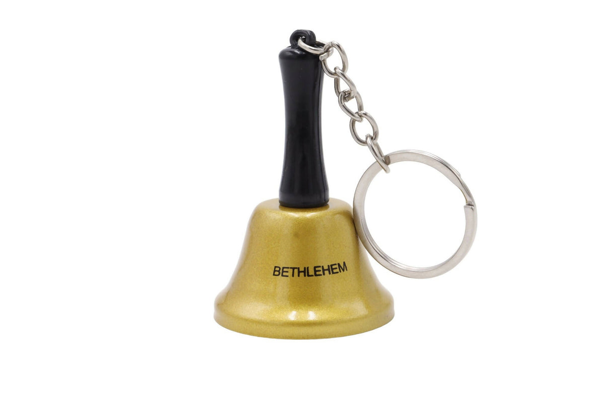 Bell Bethlehem Jerusalem Golden Key Chain Holy Land Metal Gift Decorat ...
